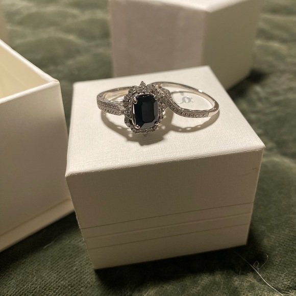 Jewelry | Vintage Style White Gold Engagement Ring And Wedding Bands ...